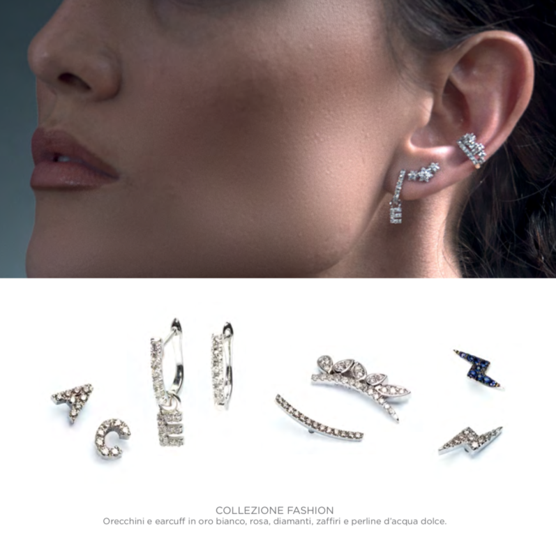 Orecchini piccoli, secondo e terzo buco, ear cuff e piercing | Virano ...